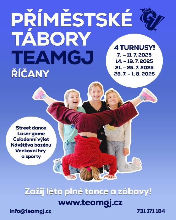 PŘÍMĚSTSKÉ TÁBORY 2025 :: Taneční škola Team GJ